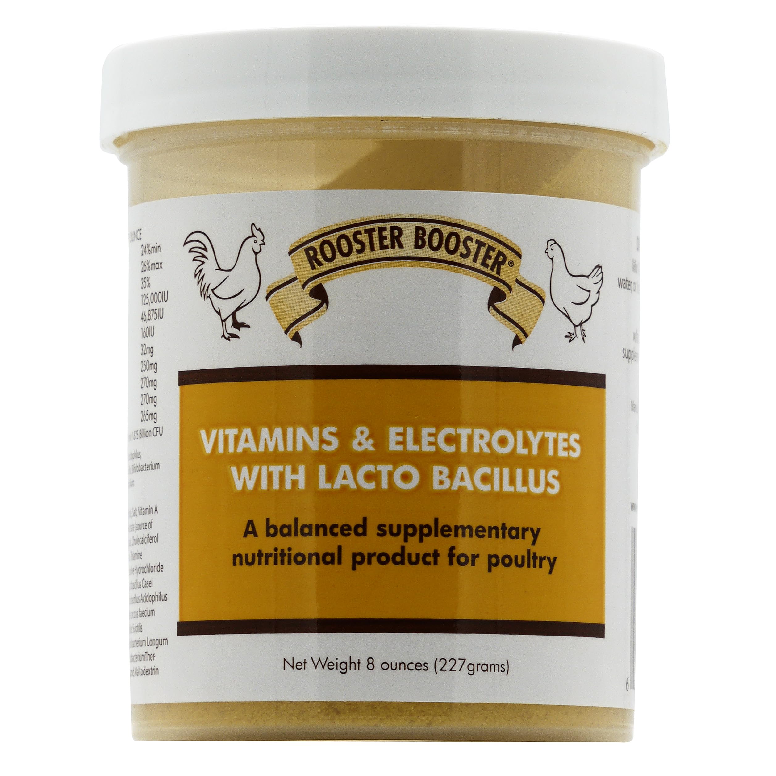 Rooster Booster Vitamins & Electrolytes with Lactobacillus (8oz.)