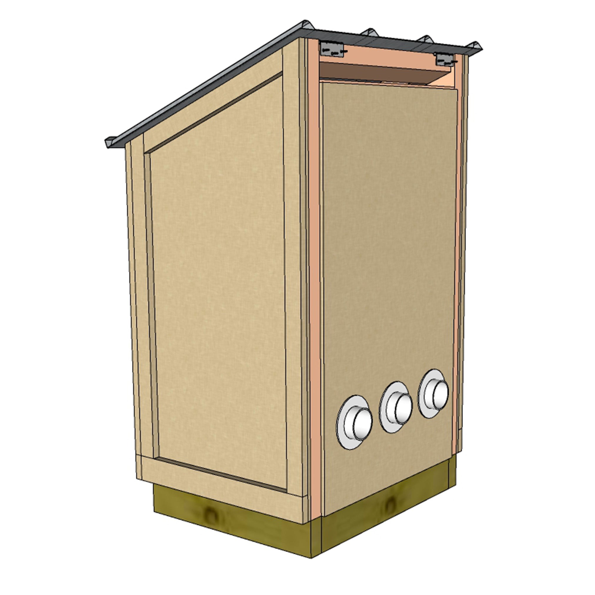 Feeder Hopper: Premium 100 Lbs Feed Storage
